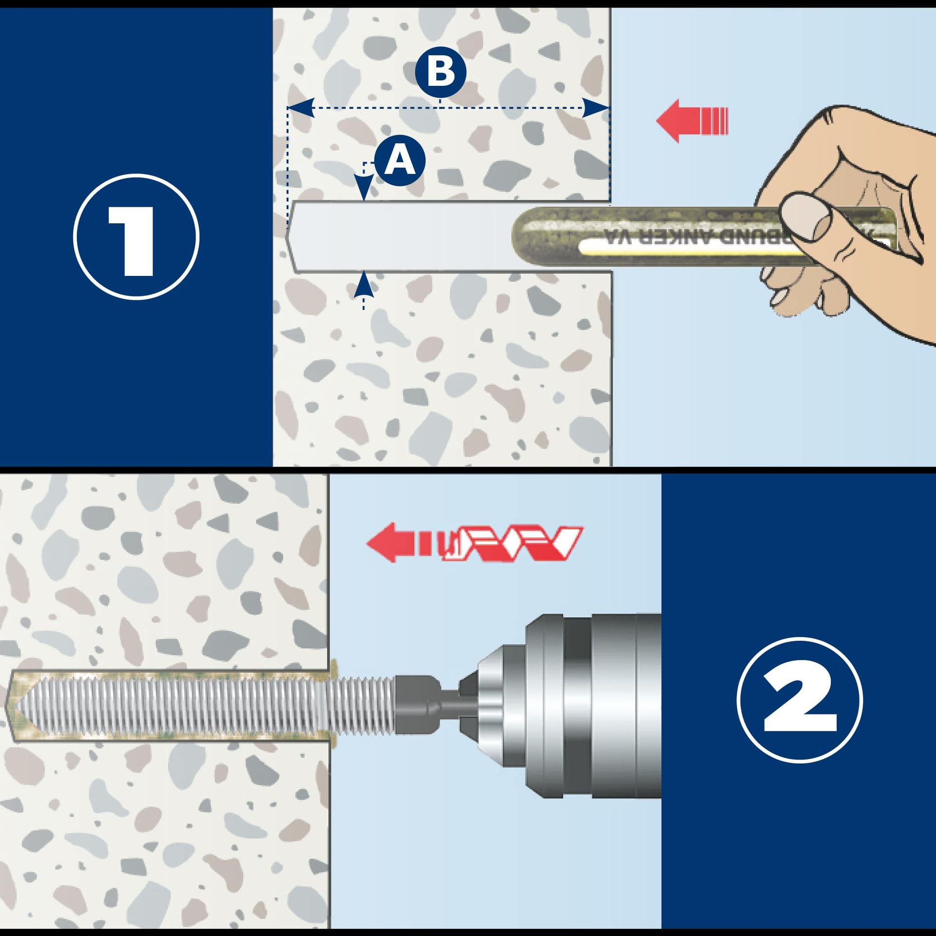 Anchor rod MKT V-A is for V-P anchors